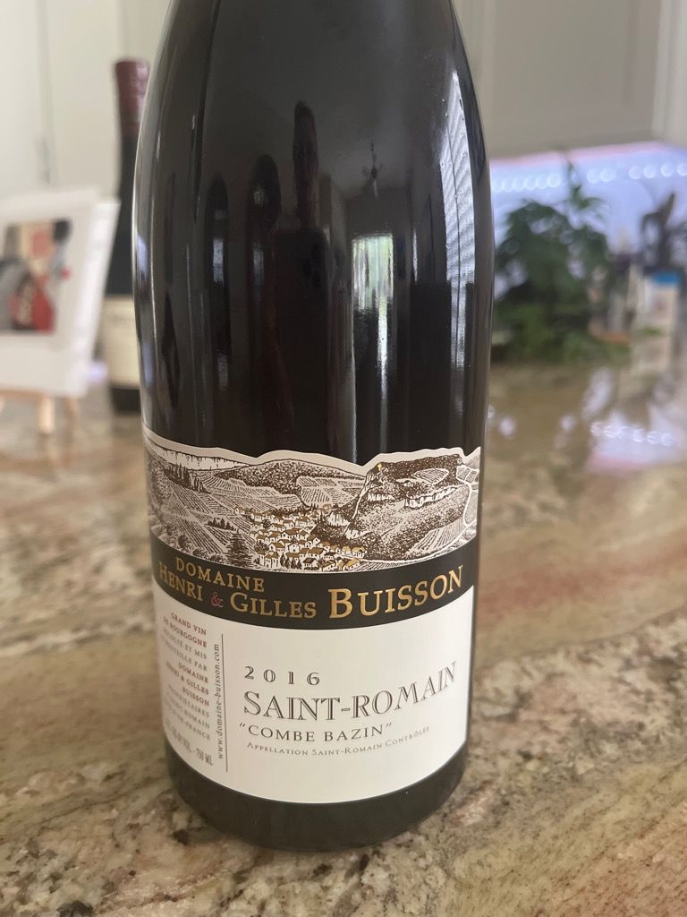 2020 Henri et Gilles Buisson Saint-Romain Combe Bazin, France, Burgundy, Côte de Beaune, Saint ...