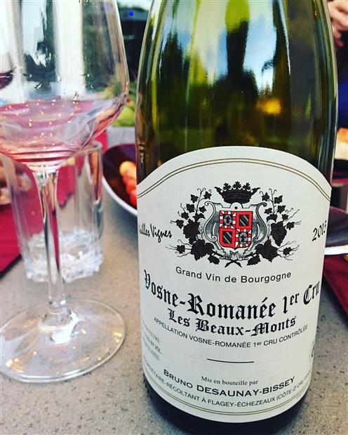 2015 Bruno Desaunay-Bissey Vosne-Romanée 1er Cru Les Beaux Monts ...