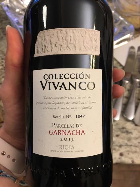 2010 Bodegas Vivanco Rioja Colección Vivanco Parcelas de Garnacha ...