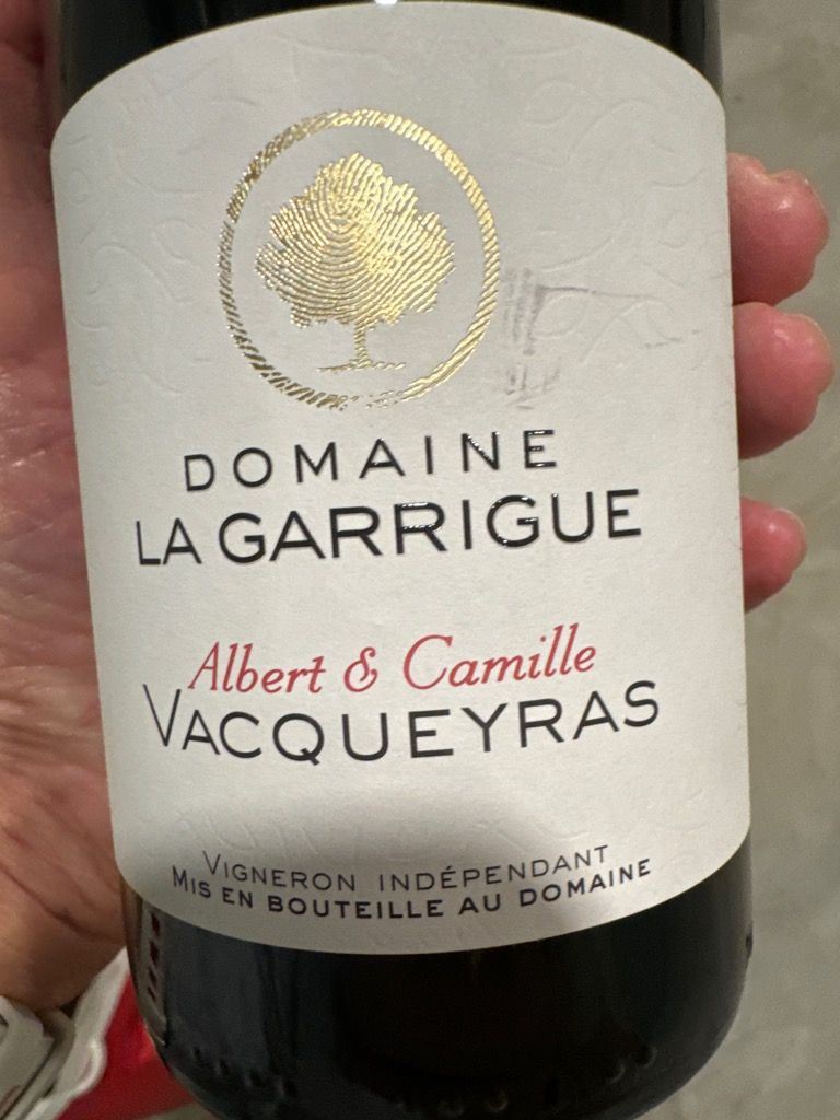 2020 Domaine La Garrigue Vacqueyras Albert & Camille, France, Rhône ...