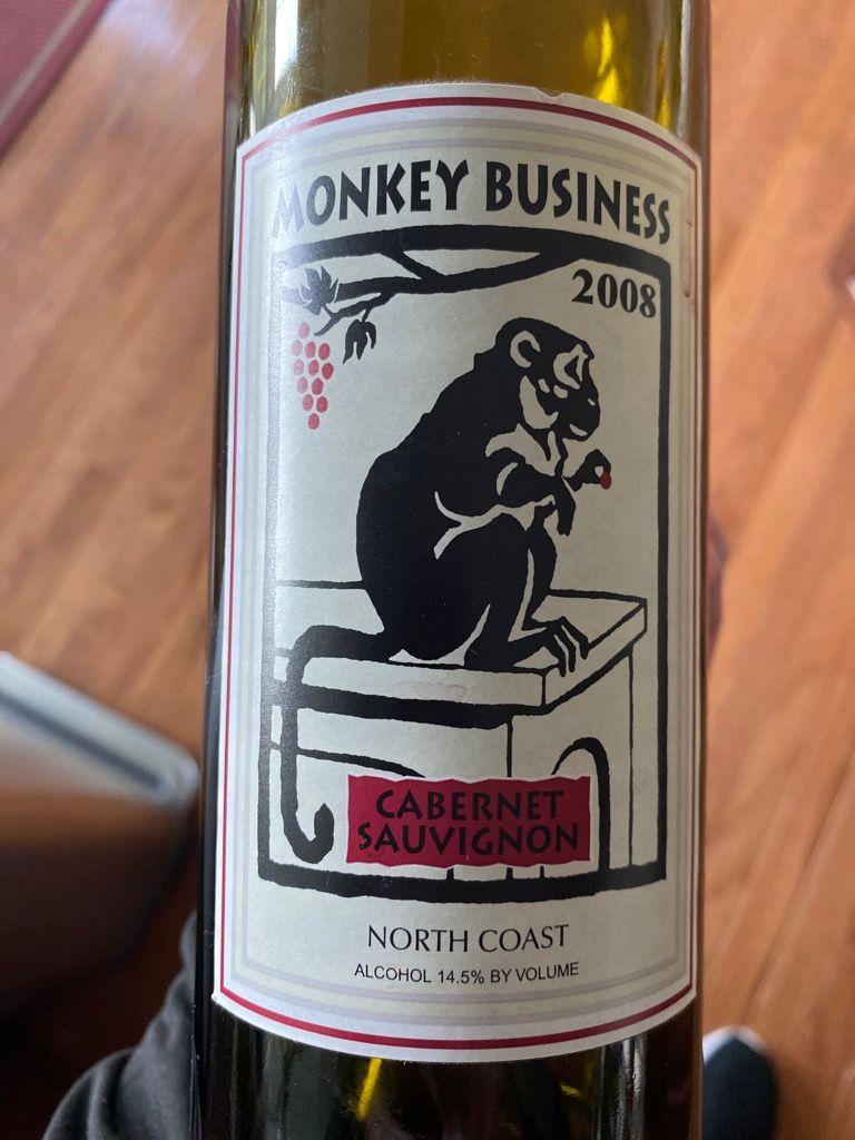 2008 Monkey Business Cabernet Sauvignon Monkey Business, USA ...