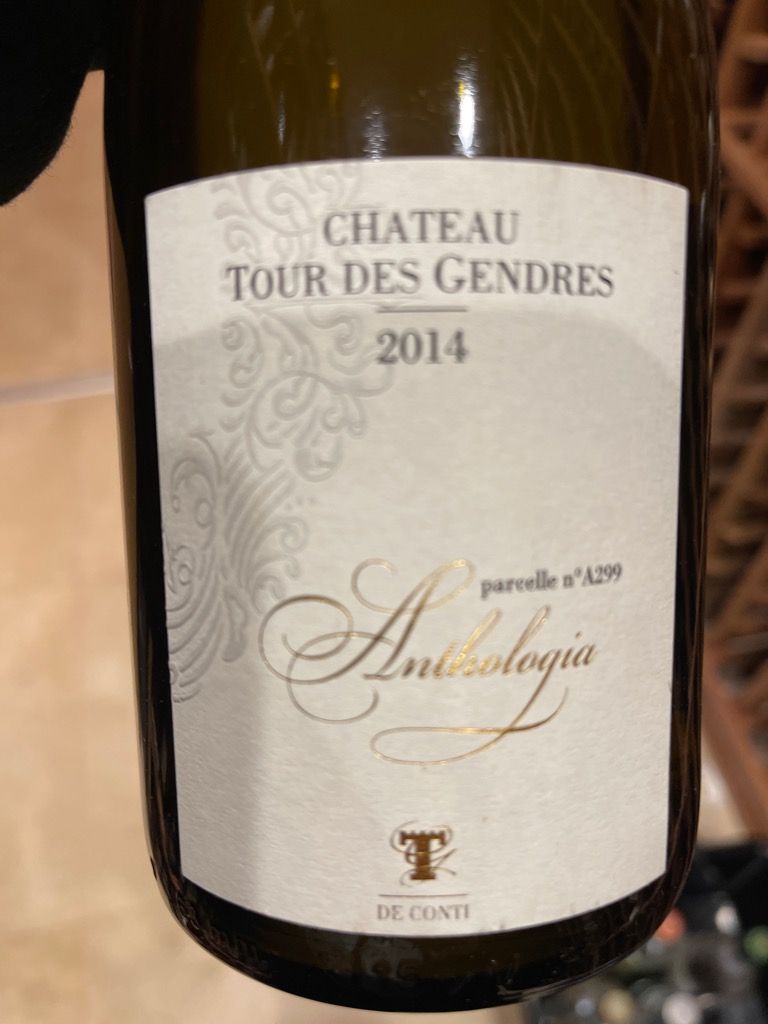 2005 Château Tour des Gendres Bergerac Sec Anthologia, France ...