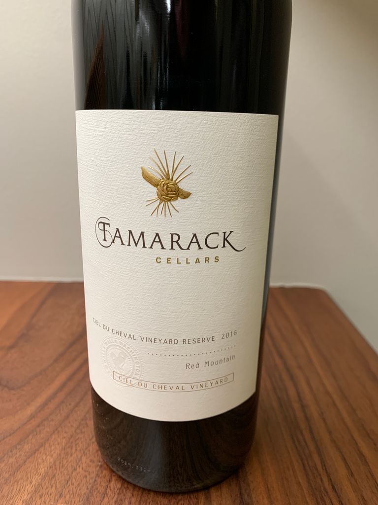 2018 Tamarack Cellars Reserve Ciel du Cheval Vineyard, USA, Washington ...