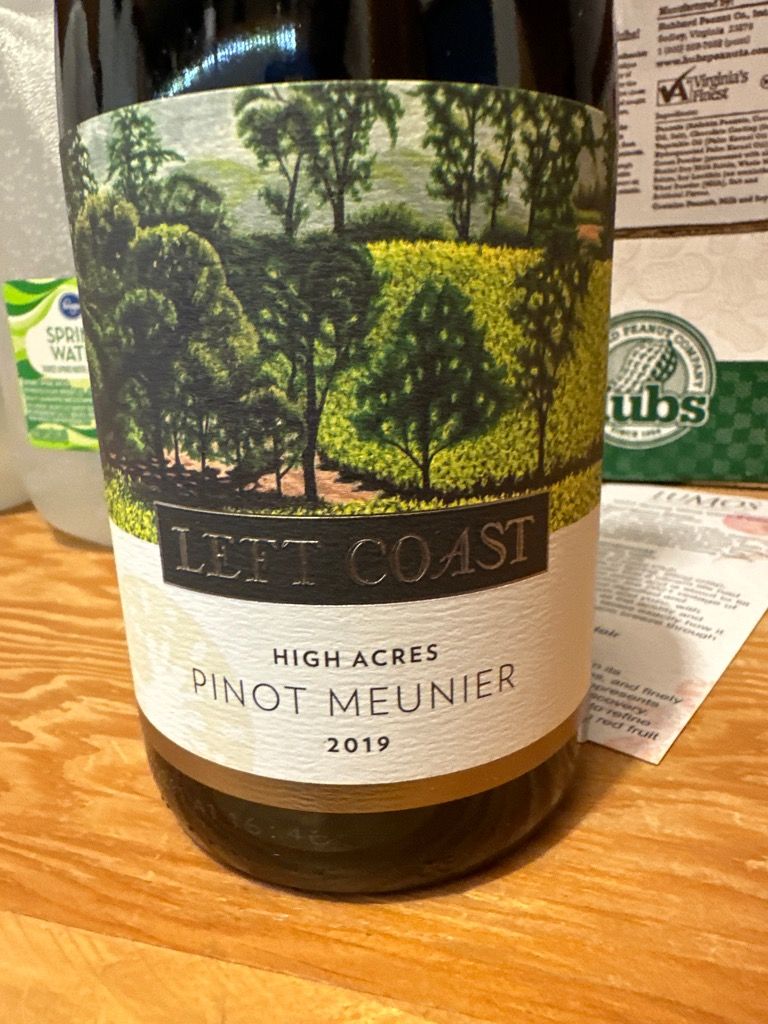 2021 Left Coast Estate Pinot Meunier High Acres, USA, Oregon ...