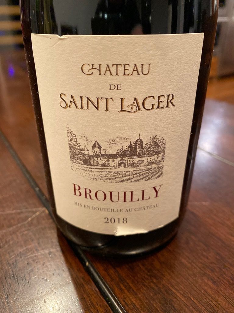 2020 Château de Saint-Lager Brouilly, France, Burgundy, Beaujolais ...