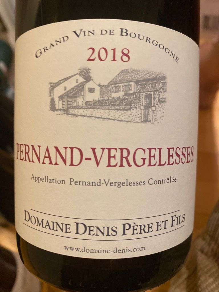 2018 Domaine Denis Père et Fils Pernand-Vergelesses, France, Burgundy ...