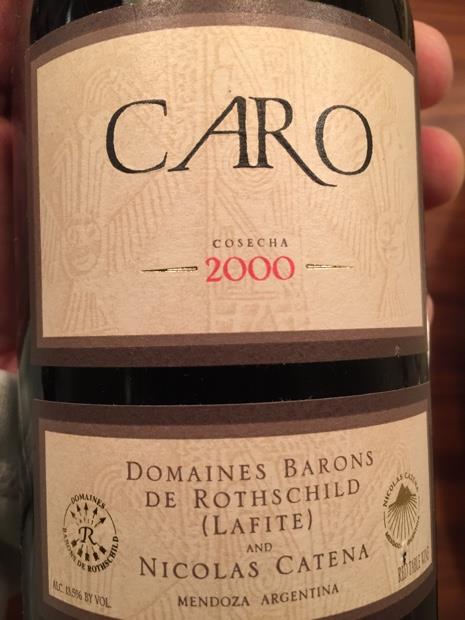 2000 Bodegas Caro (Barons de Rothschild / Catena) Caro, Argentina ...