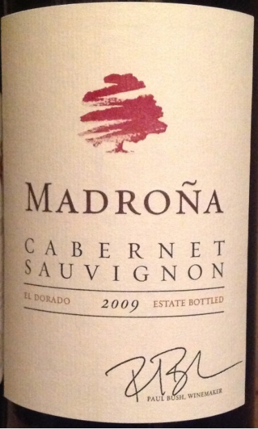 2001 Madroña Cabernet Sauvignon, USA, California, Sierra Foothills, El ...