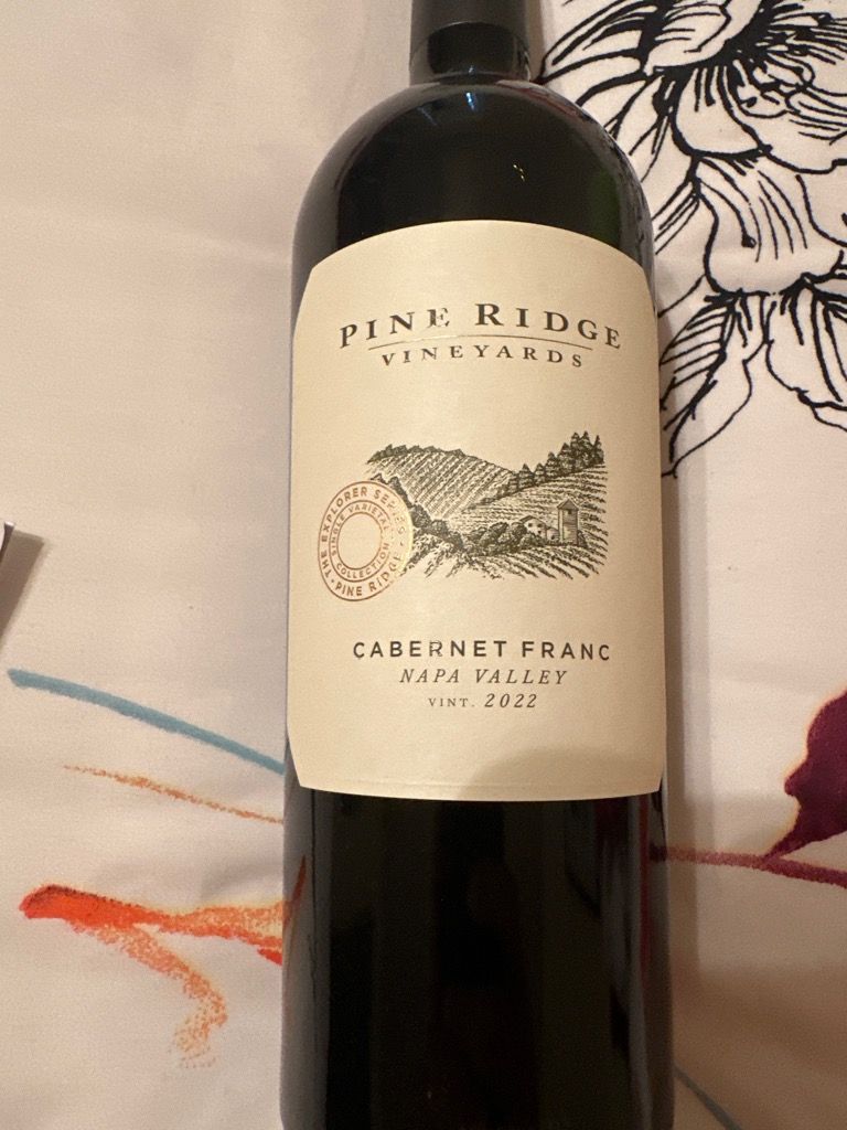 2022 Pine Ridge Vineyards Cabernet Franc, USA, California, Napa Valley ...