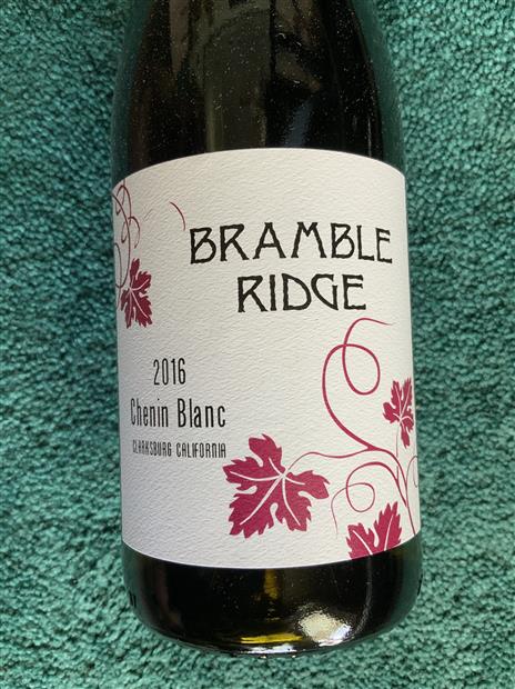 2016 Bramble Ridge Chenin Blanc, USA, California, Central Valley ...