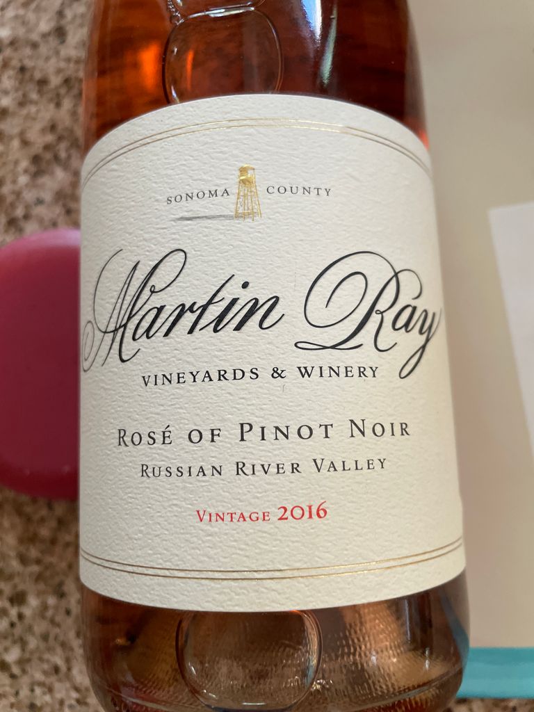 1995 Martin Ray Rosé of Pinot Noir Russian River Valley, USA ...