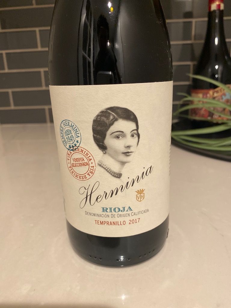2019 Viña Herminia Rioja Herminia Tempranillo (Lady Label), Spain, La ...
