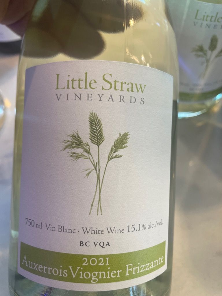 2021 Little Straw Vineyards Auxerrois Viognier Frizzante, Canada ...