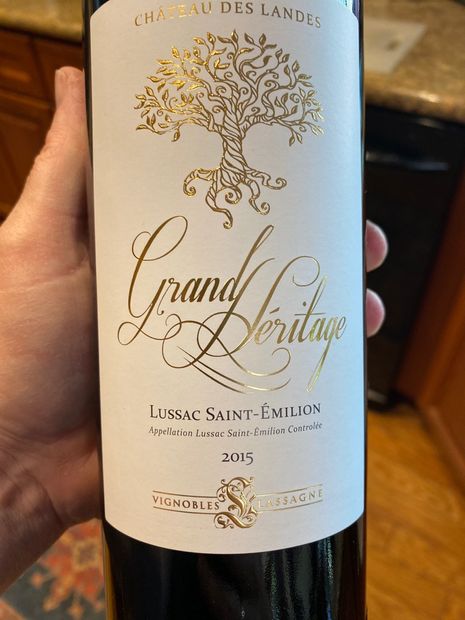 2019 Château des Landes Grand Heritage, France, Bordeaux, Libournais ...