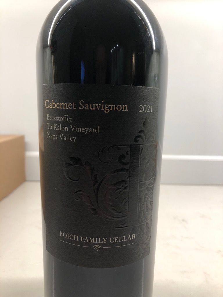 2021 Boich Family Cellar Cabernet Sauvignon Beckstoffer Missouri Hopper ...