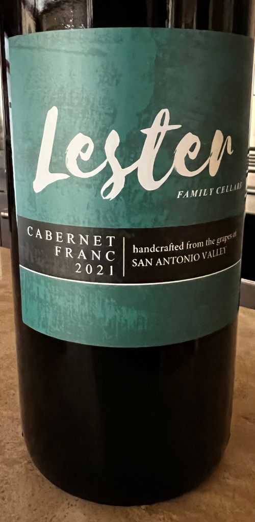 2021 Lester Family Cellars Cabernet Franc, USA, California, Central ...