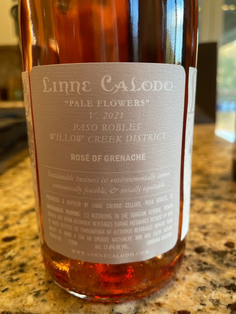 2021 Linne Calodo "Pale Flowers", USA, California, Central Coast, Paso ...