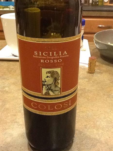 2011 Cantine Colosi Sicilia Rosso, Italy, Sicily, Sicilia - CellarTracker