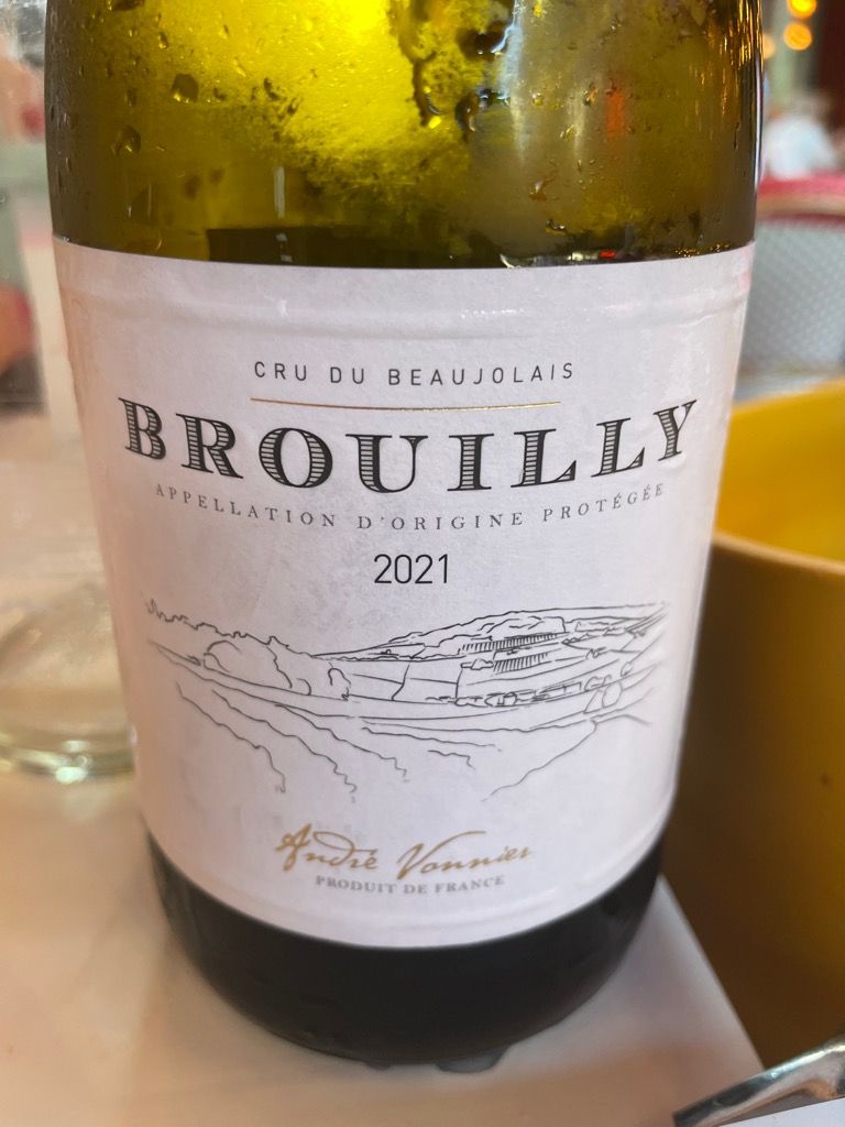 2021 André Vonnier Brouilly, France, Burgundy, Beaujolais, Brouilly ...