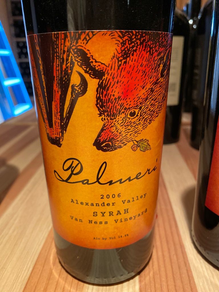 2006 Palmeri Syrah Van Ness Vineyard, USA, California, Sonoma County ...