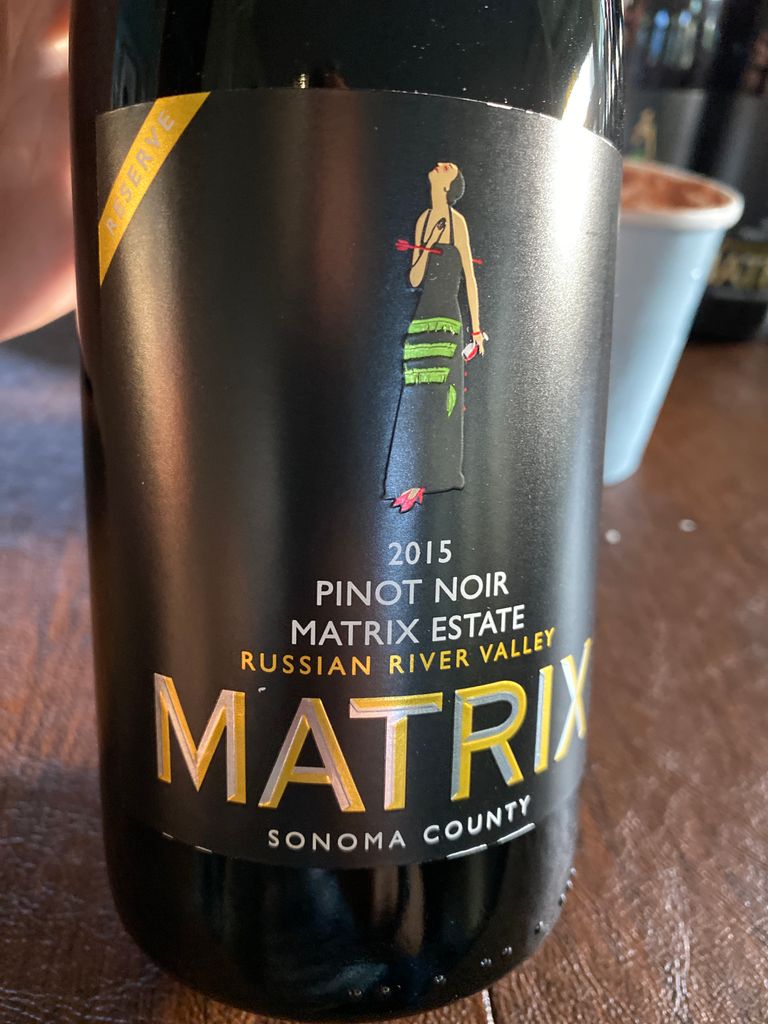 2015 Matrix Pinot Noir Estate Reserve Russian River Valley, USA ...