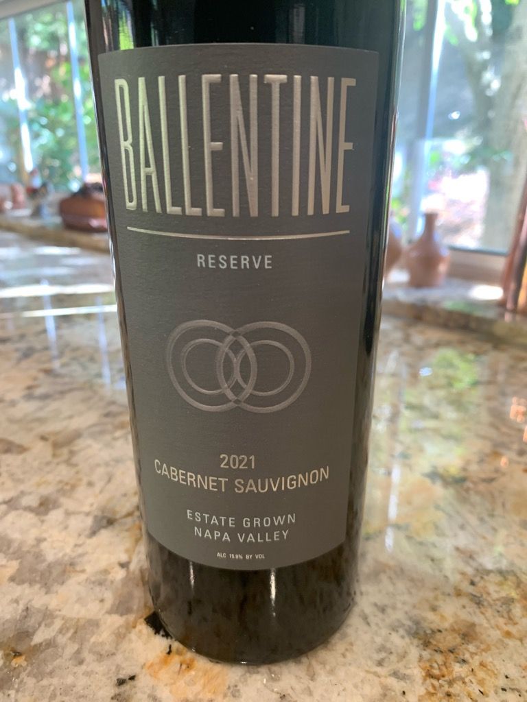 2021 Ballentine Vineyards Cabernet Sauvignon Reserve, USA, California ...