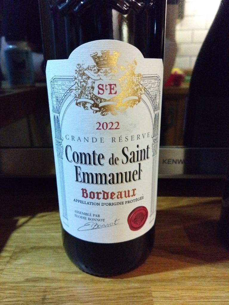 2022 Comte de Saint Emmanuel Grande Réserve, France, Bordeaux ...