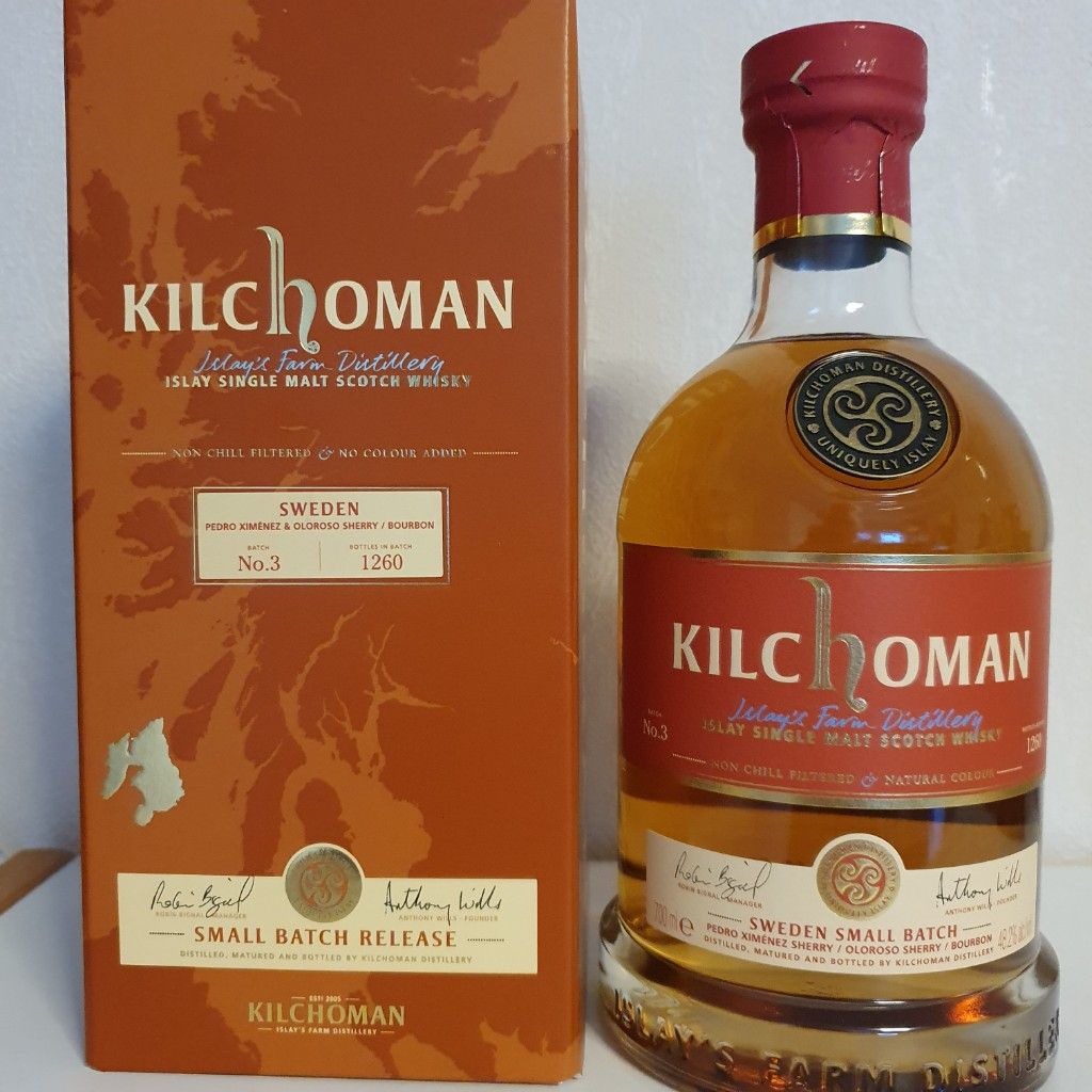 NV Kilchoman Sweden Small Batch Release No. 3 Single Malt Scotch Whisky ...