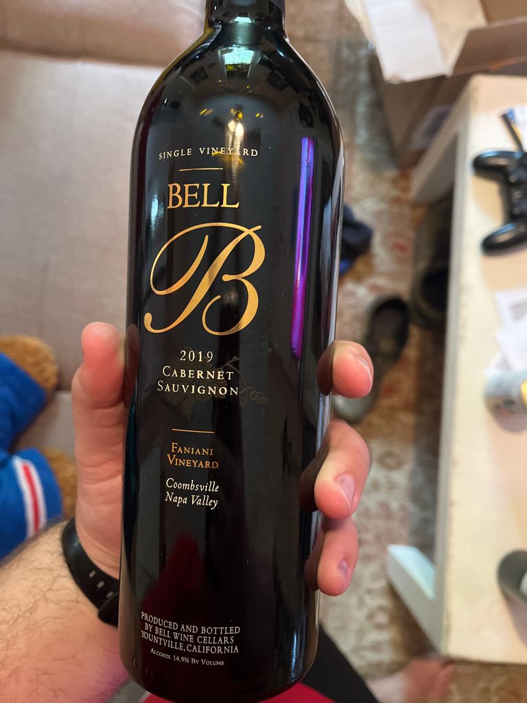 2019 Bell Wine Cellars Cabernet Sauvignon Faniani Vineyard, USA ...