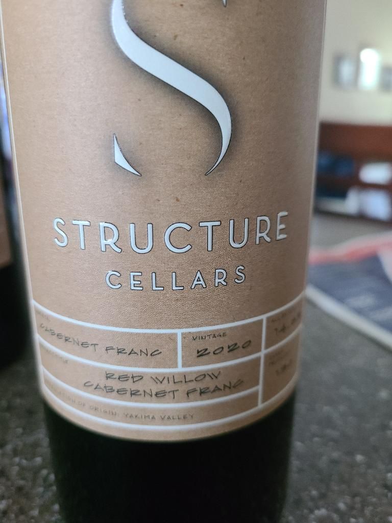 2020 Structure Cellars Cabernet Franc Red Willow, USA, Washington ...