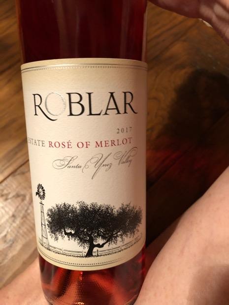 2017 Roblar Merlot Rosé Roblar Estate, USA, California, Central Coast ...