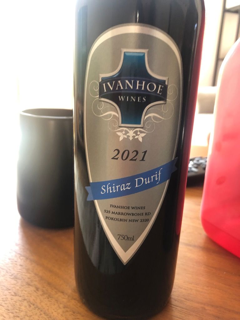 2021 Ivanhoe Shiraz Durif, Australia, New South Wales, Hunter Valley ...