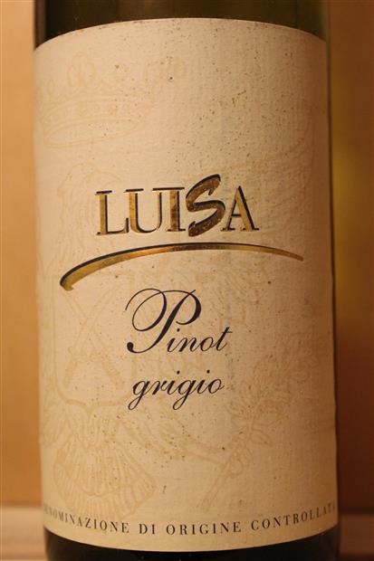 2020 Tenuta Luisa Friuli Isonzo Pinot Grigio, Italy, Friuli-Venezia ...