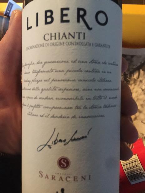 2017 Fratelli Saraceni Chianti Libero, Italy, Tuscany, Chianti ...