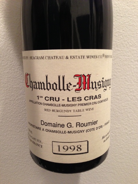 1998 Domaine G. Roumier / Christophe Roumier Chambolle-Musigny 1er Cru ...