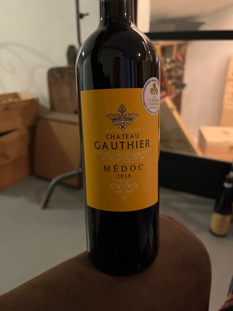 2016 Château Gauthier, France, Bordeaux, Médoc - CellarTracker