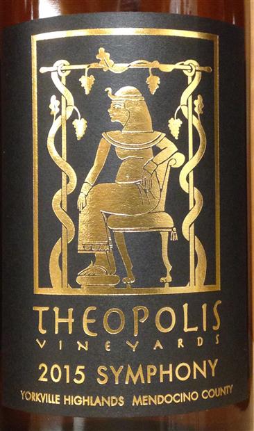 2015 Theopolis Vineyards Symphony Theopolis Vineyard, USA, California ...