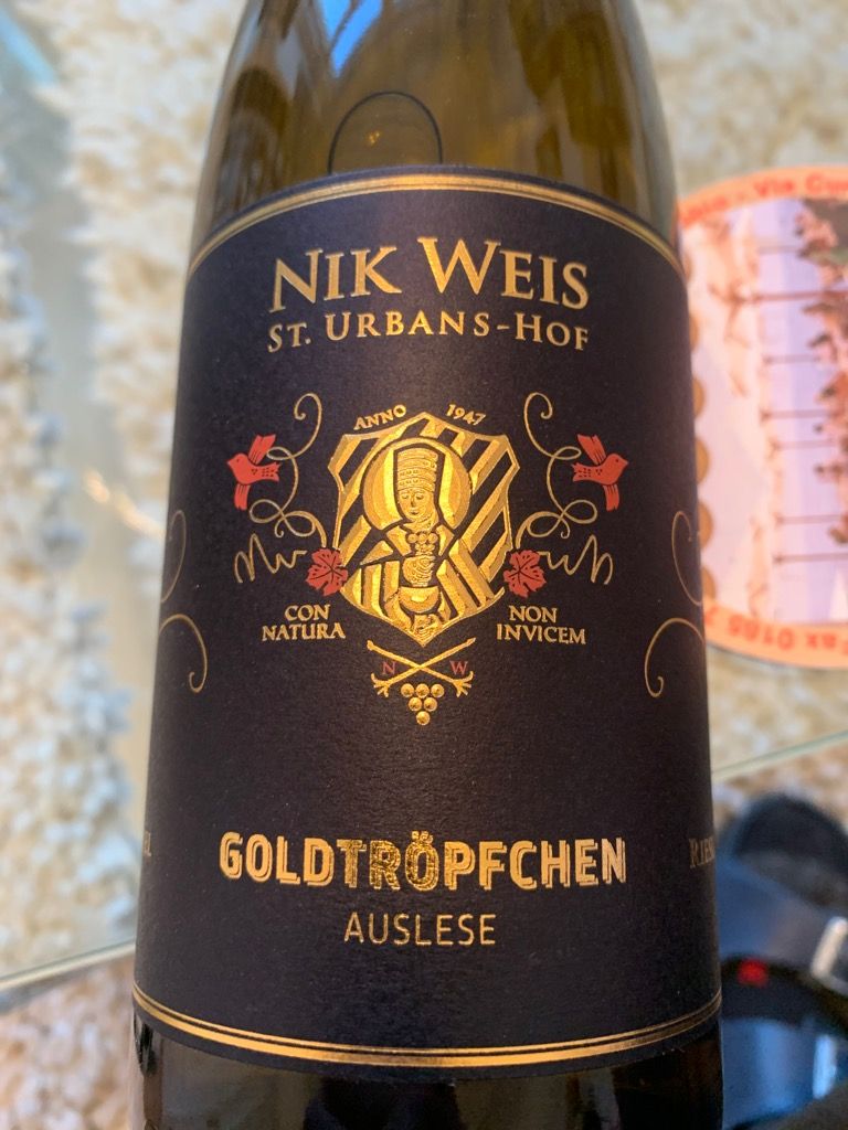 2019 Nik Weis / St. Urbans-Hof Piesporter Goldtröpfchen Riesling ...
