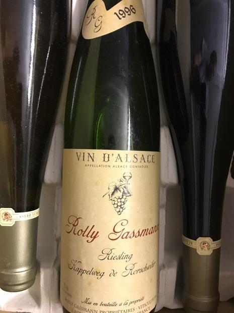 1996 Rolly Gassmann Riesling Silberberg de Rorschwihr, France, Alsace ...