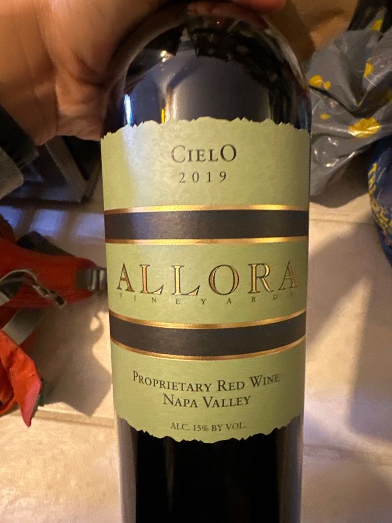 2019 Allora Vineyards Cielo, USA, California, Napa Valley, St. Helena ...