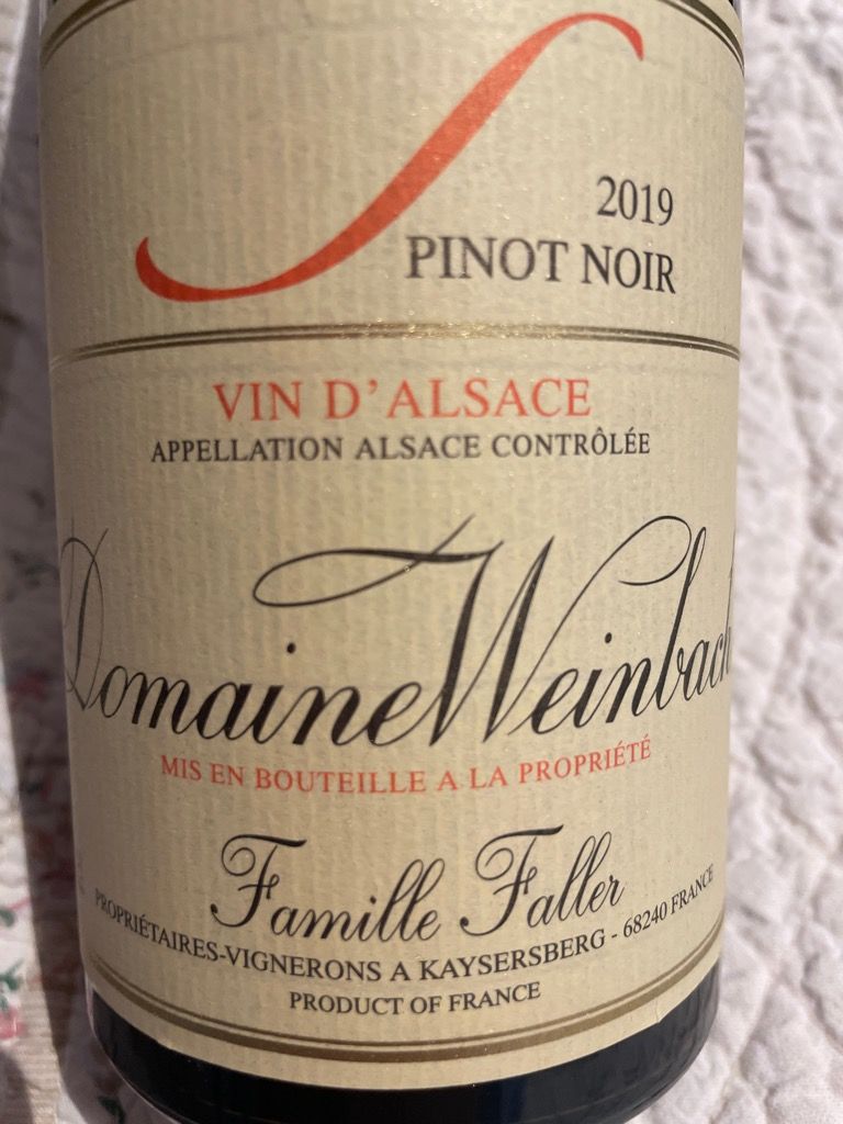 2019 Domaine Weinbach Pinot Noir S, France, Alsace - CellarTracker