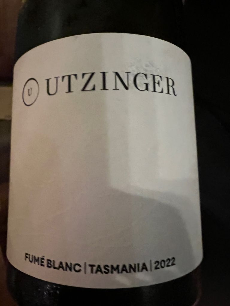 2022 Utzinger Wines Fumé Blanc, Australia, Tasmania - CellarTracker