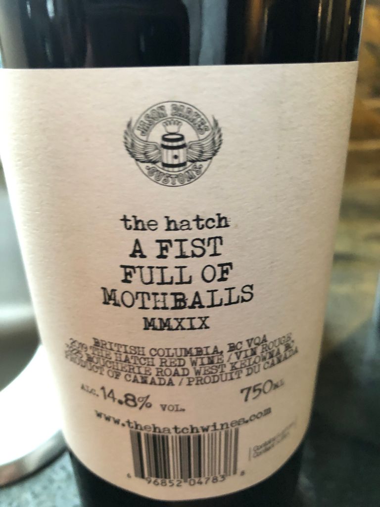 2019 The Hatch A Fist Full of Mothballs, Canada, British Columbia ...