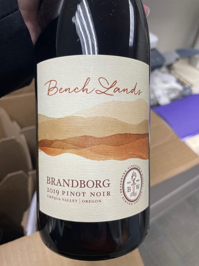 2019 Brandborg Pinot Noir Bench Lands, USA, Oregon, Southern Oregon ...