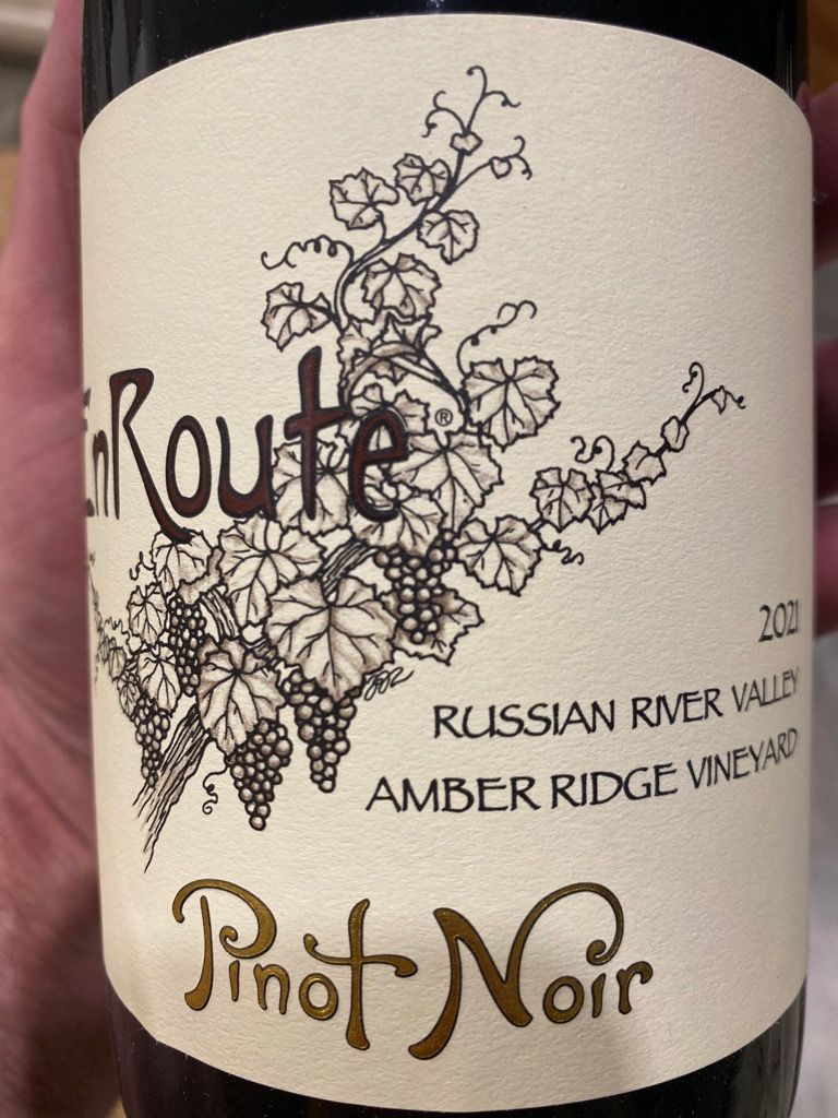 2021 EnRoute Pinot Noir Amber Ridge Vineyard, USA, California, Sonoma ...