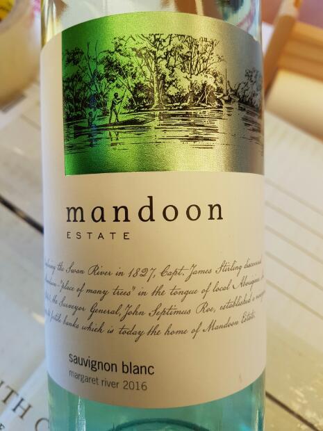 2016 Mandoon Estate Sauvignon Blanc, Australia, Western Australia ...