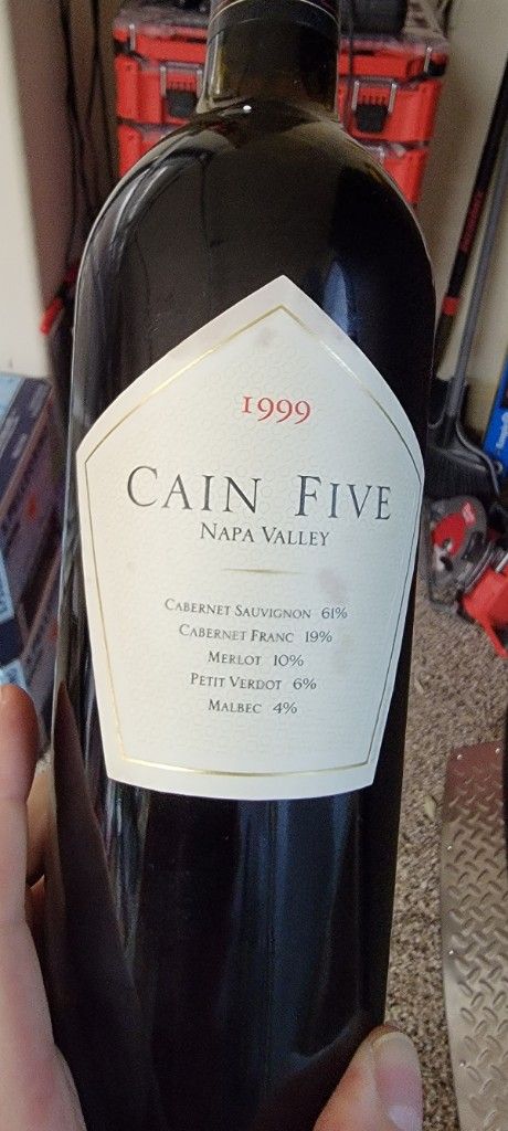 1999 Cain Vineyard & Winery Cain Five, USA, California, Napa Valley ...