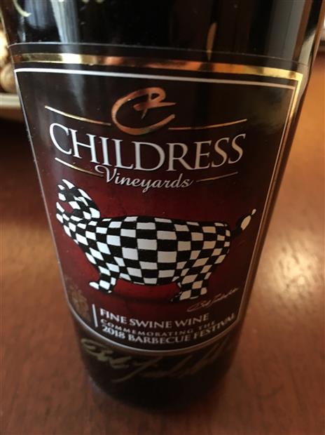 2018 Childress Vineyards Fine Swine Wine - 2007 Barbecue Festival, USA ...