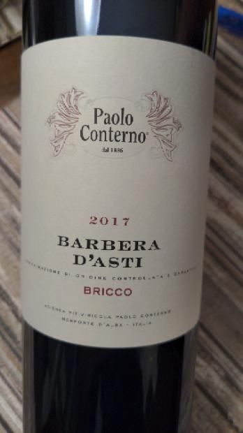 2017 Paolo Conterno Barbera d'Asti Bricco, Italy, Piedmont, Asti ...