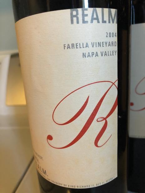 2004 Realm Cellars Farella Vineyard, USA, California, Napa Valley ...